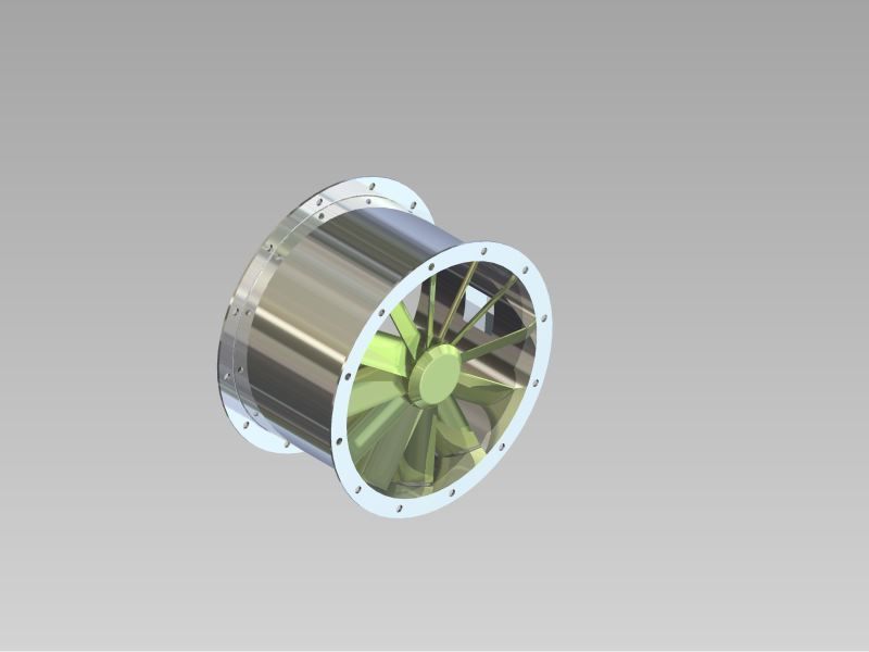 Direct Axial Fan free 3D model | CGTrader