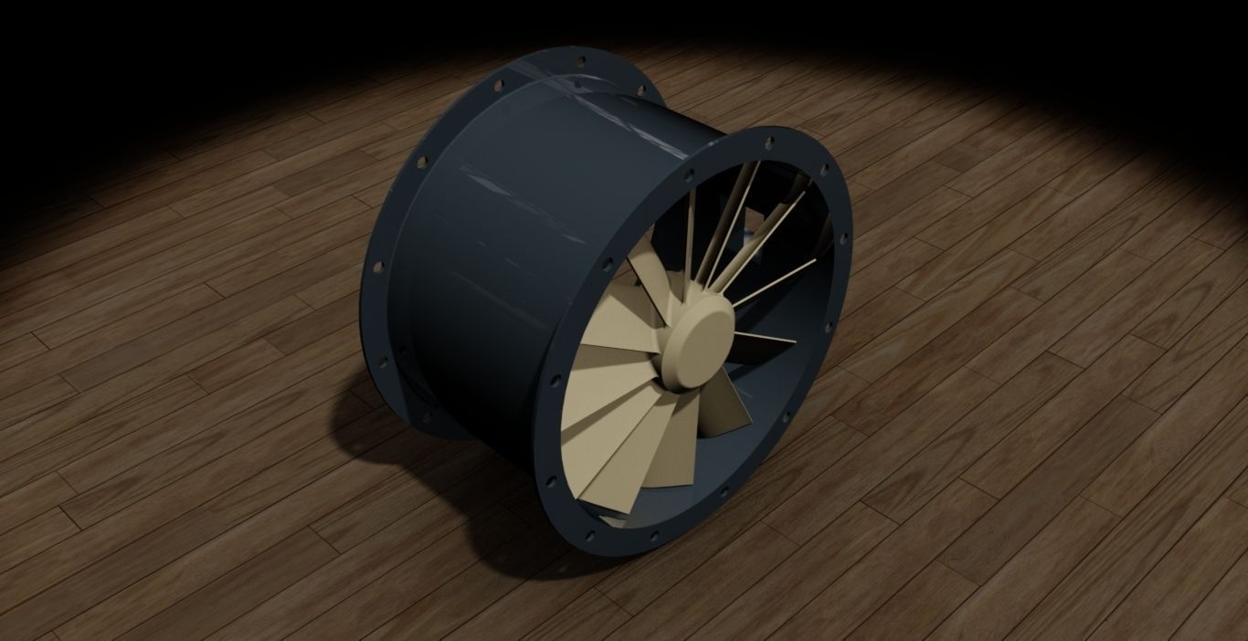 Direct Axial Fan free 3D model | CGTrader