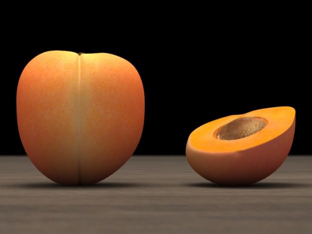 Apricot 3D model | CGTrader