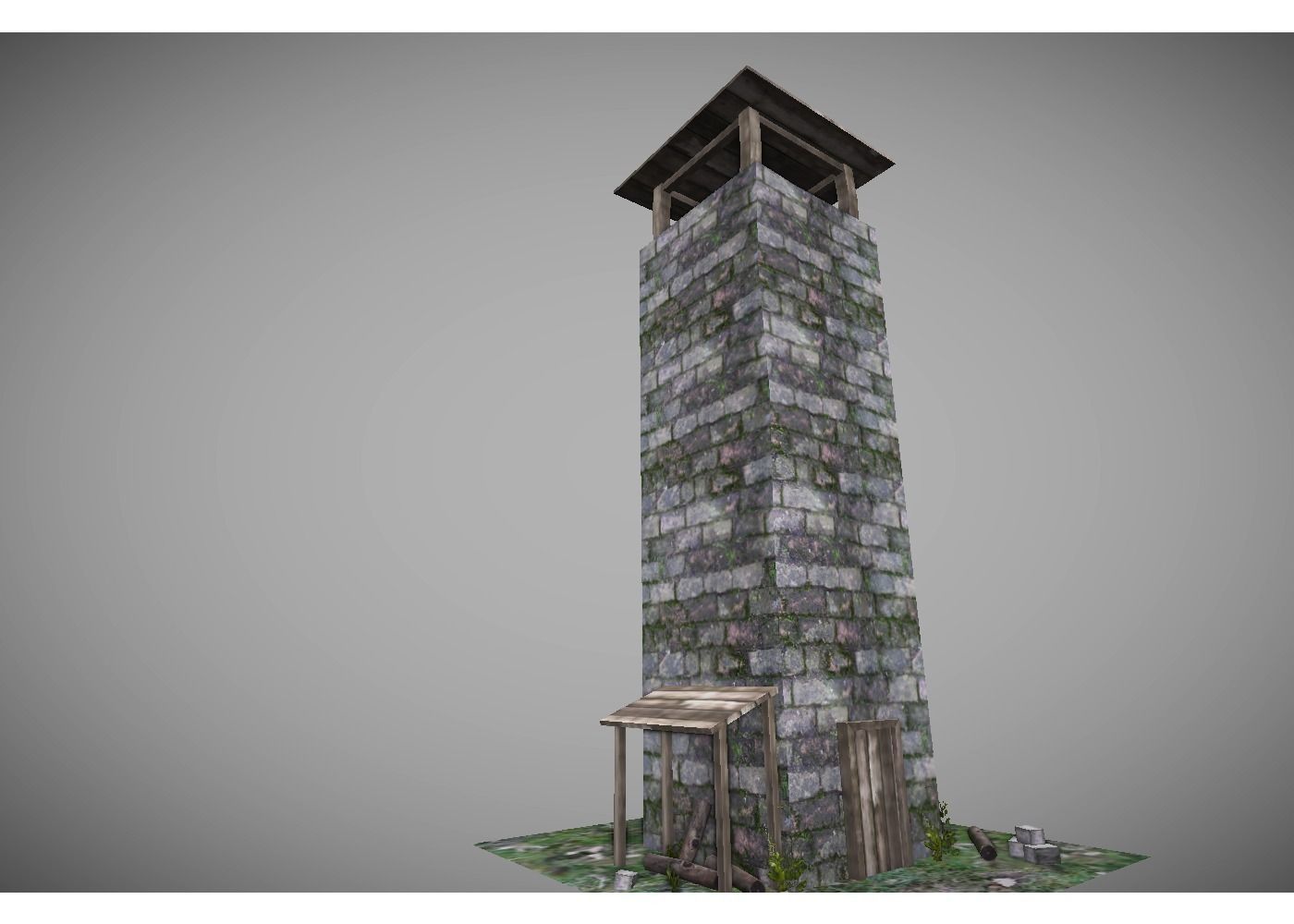 3D model low poly medieval tower VR / AR / low-poly | CGTrader