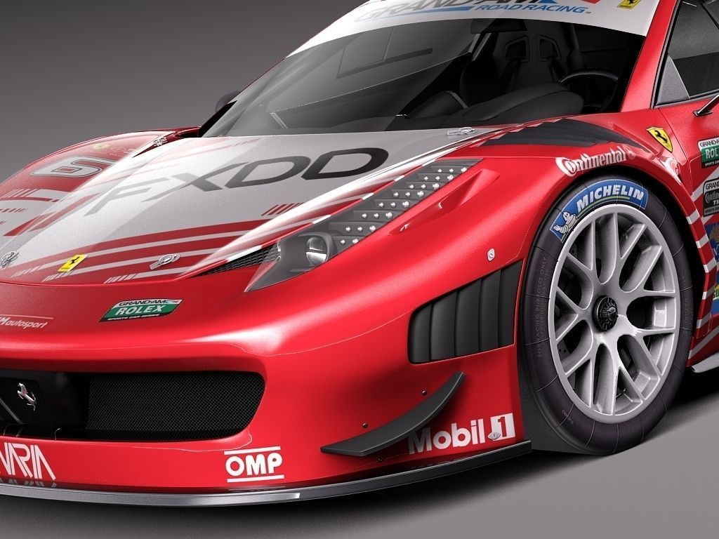 Ferrari 458 GT3 Race Car 2014 3D model | CGTrader
