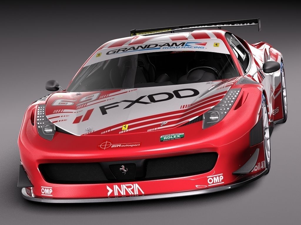 Ferrari 458 GT3 Race Car 2014 3D model | CGTrader