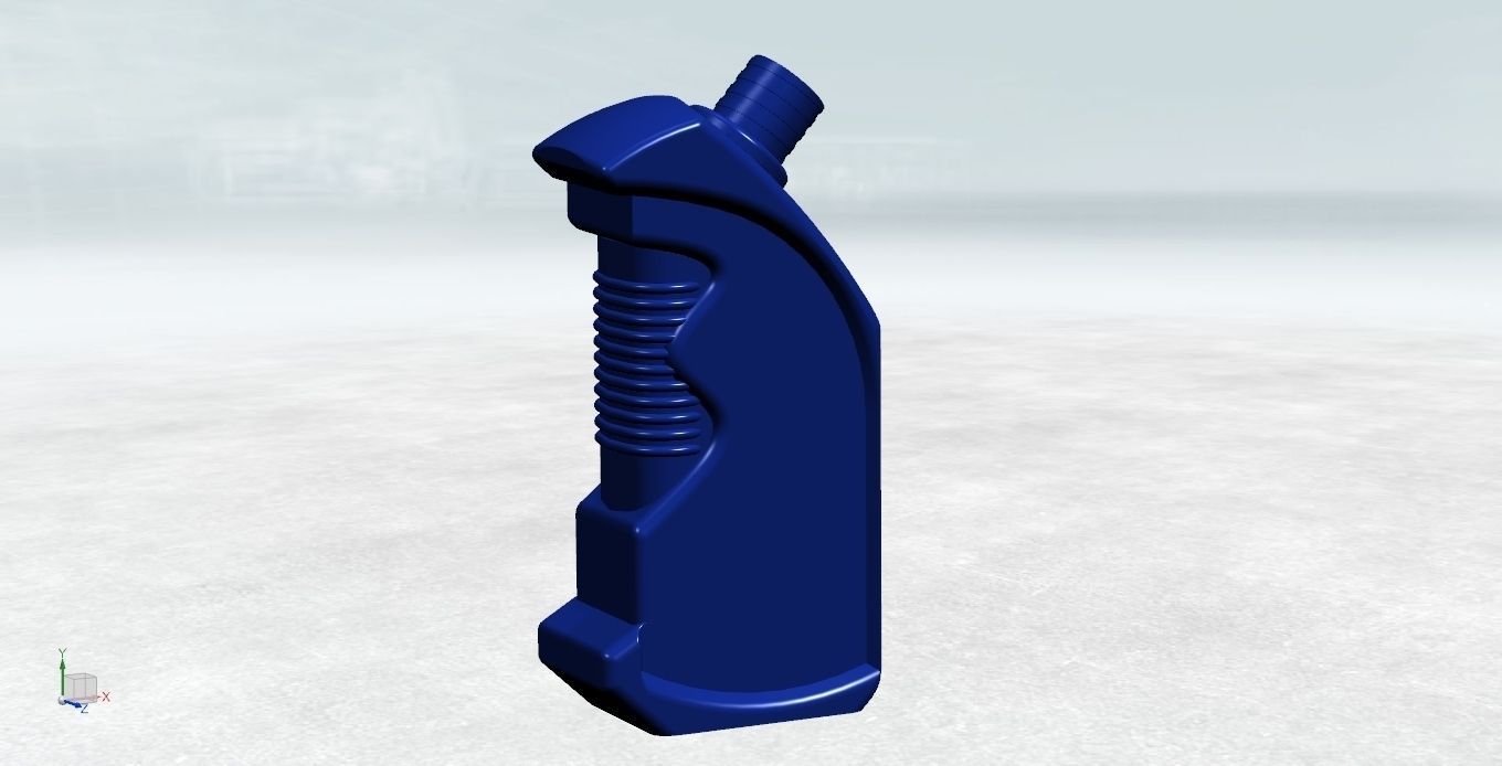 NX9 CAD Lubricant Bottle free 3D model | CGTrader