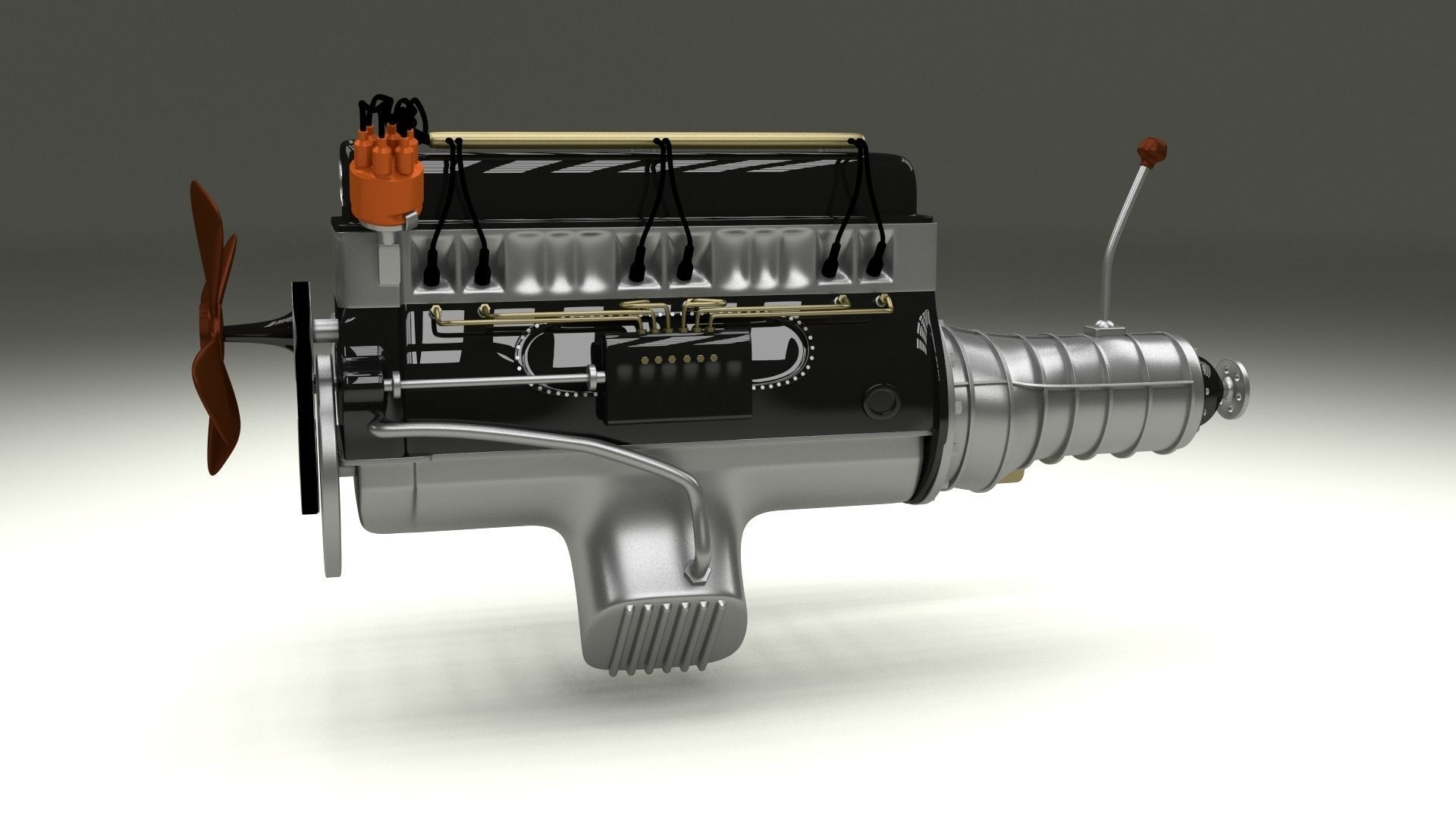 Mercedes 300SL Engine 3D Model OBJ STL BLEND DAE - CGTrader.com