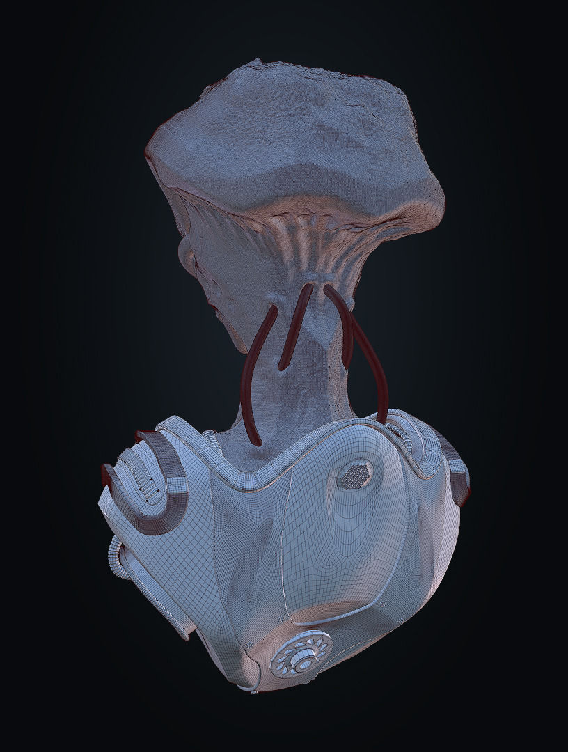 Alien bust 3D model | CGTrader