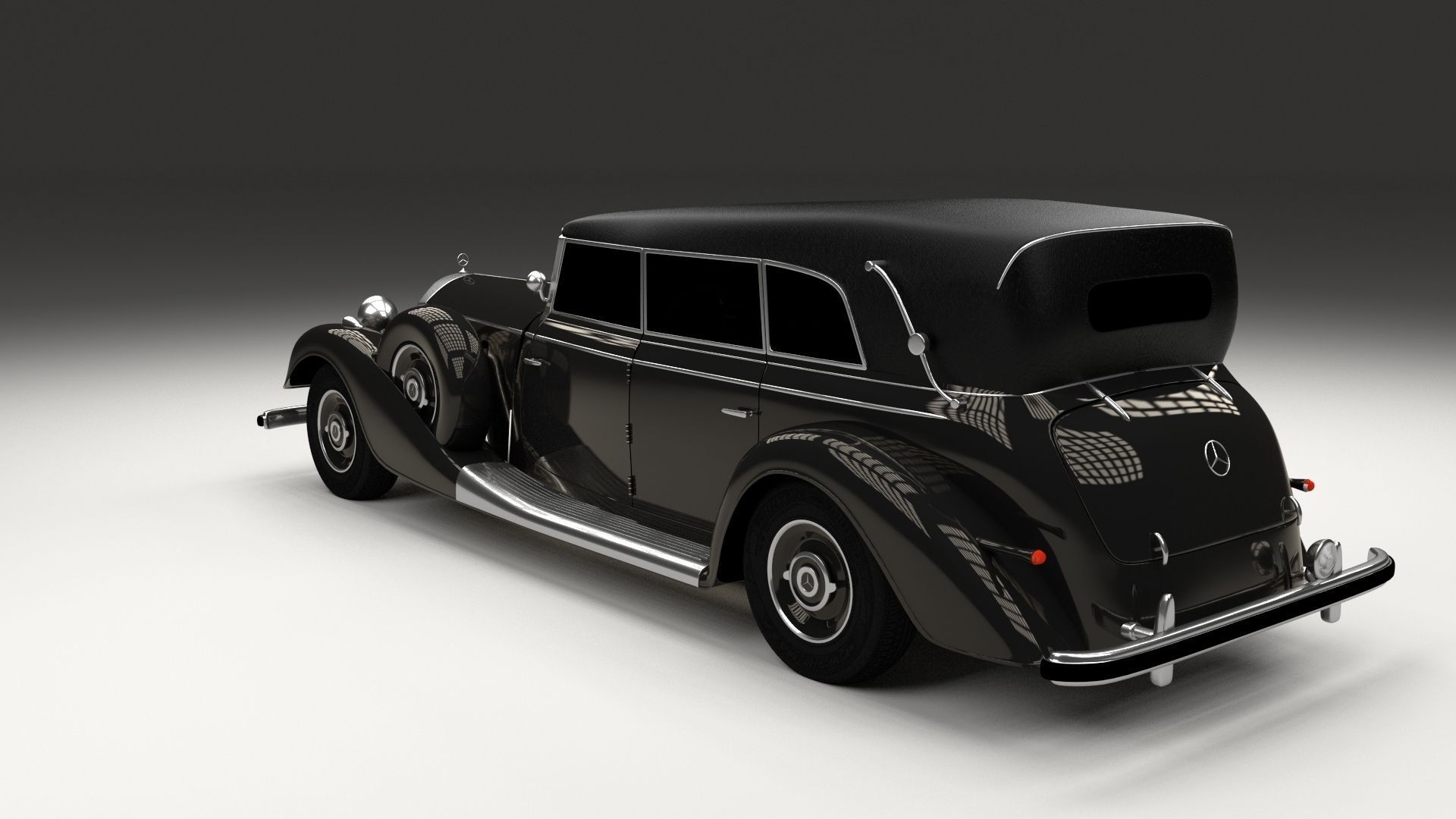 Mercedes 770 Staff Car 3D model | CGTrader