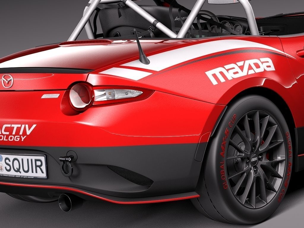 Mazda MX-5 2016 CUP Race Car 3D Model .max .obj .3ds .fbx .c4d .lwo .lw ...