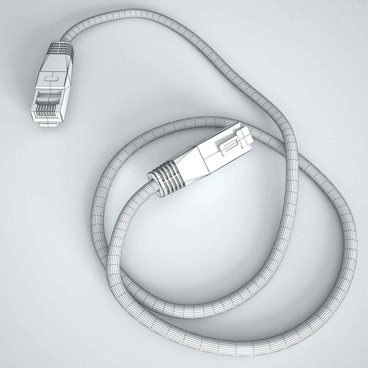 Ethernet Cable 3D model | CGTrader