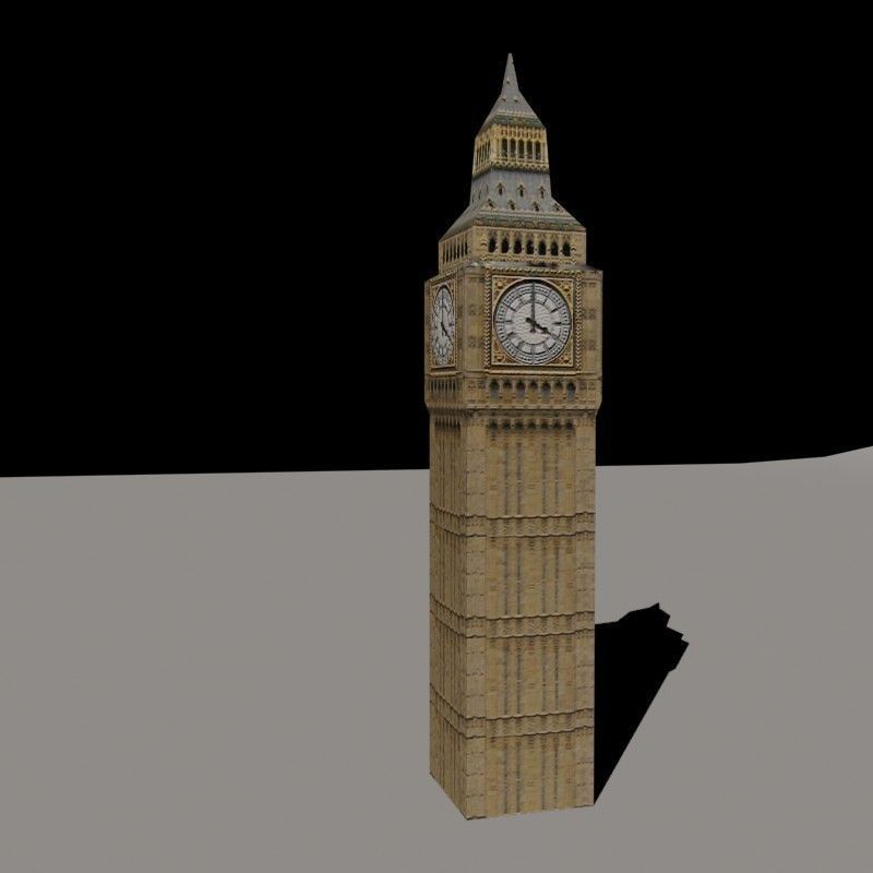 Big Ben 3D Model .max .obj .3ds .fbx .mtl - CGTrader.com