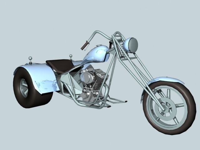 Harley Trike 3D Printable Model 3D Model .3ds - CGTrader.com
