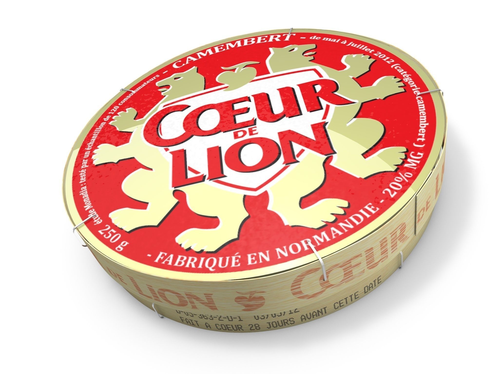 French Camembert box 3D Model .c4d - CGTrader.com