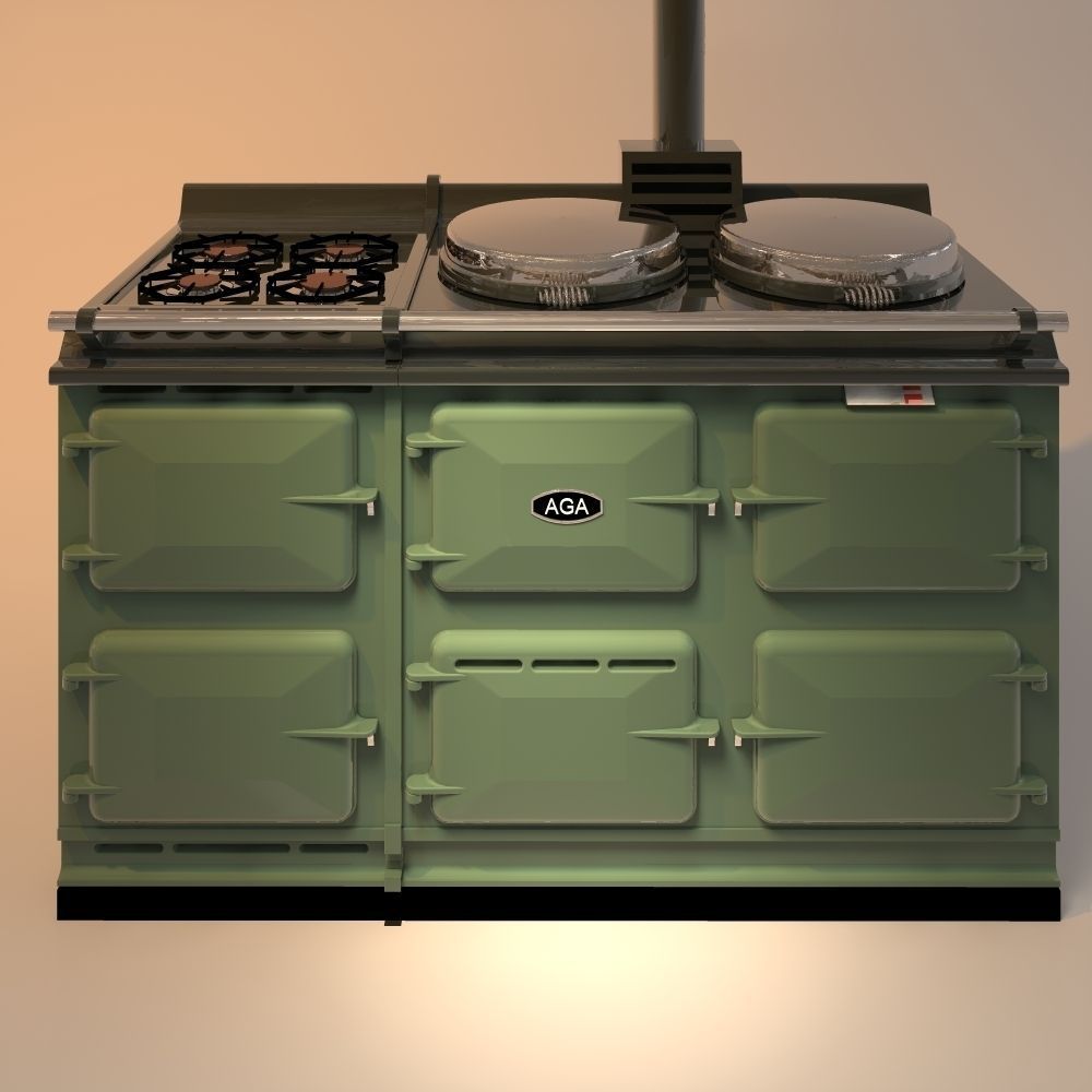 AGA Stove with gas 3D model | CGTrader