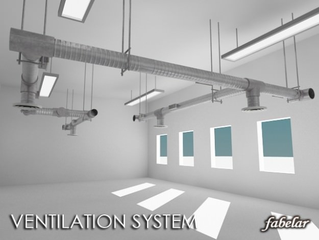 Ventilation system 3D model | CGTrader