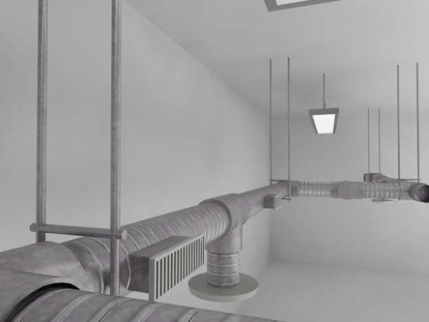 Ventilation system 3D model | CGTrader