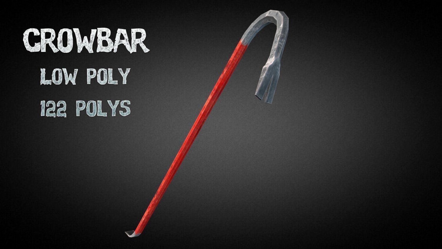 3D model Crowbar hook VR / AR / low-poly | CGTrader