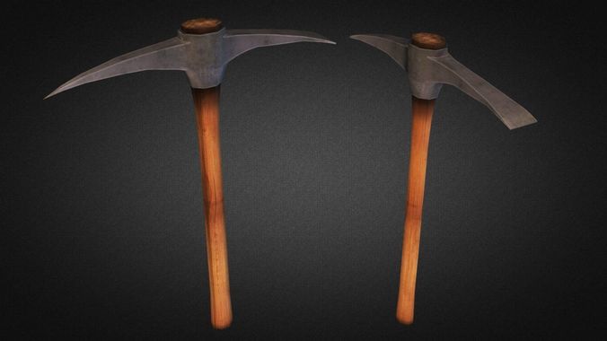 Pickaxe 3D Model Game ready .max .obj .3ds .fbx - CGTrader.com