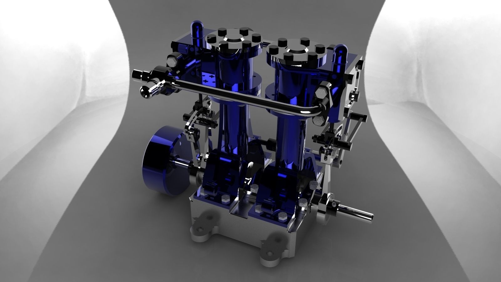 Twin Engine free 3D model | CGTrader