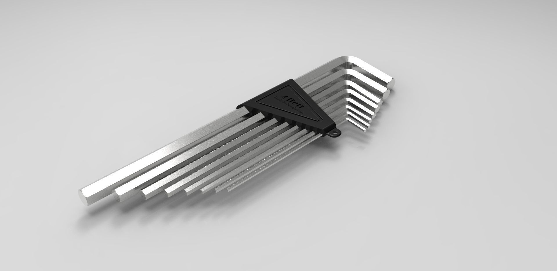 Allen Key Set free 3D model | CGTrader