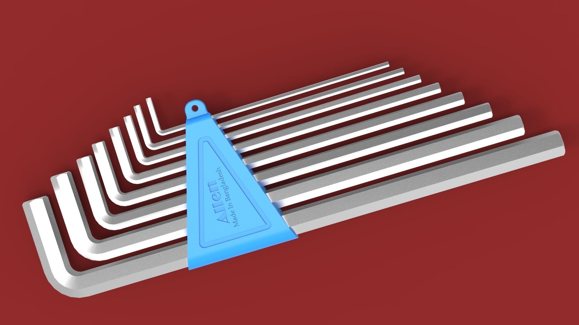 Allen Key Set free 3D model | CGTrader