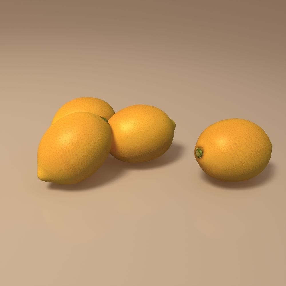 Lemon lemons 3D model | CGTrader
