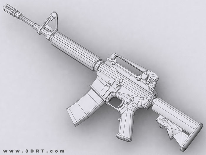 3D model 3DRT-Modern firearms animated pack VR / AR / low-poly rigged ...