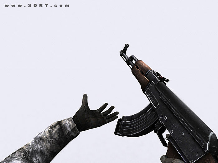 3D model 3DRT-Modern firearms animated pack VR / AR / low-poly rigged ...