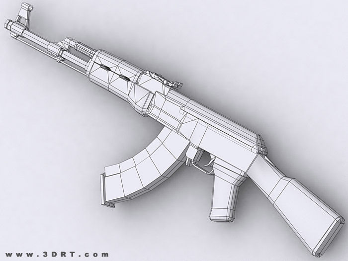 3D model 3DRT-Modern firearms animated pack VR / AR / low-poly rigged ...