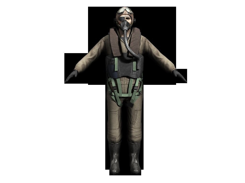 3D model World war Pilot VR / AR / low-poly | CGTrader
