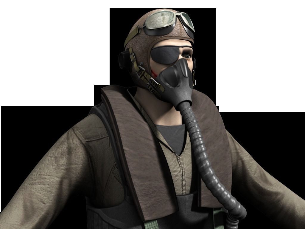 3D model World war Pilot VR / AR / low-poly | CGTrader