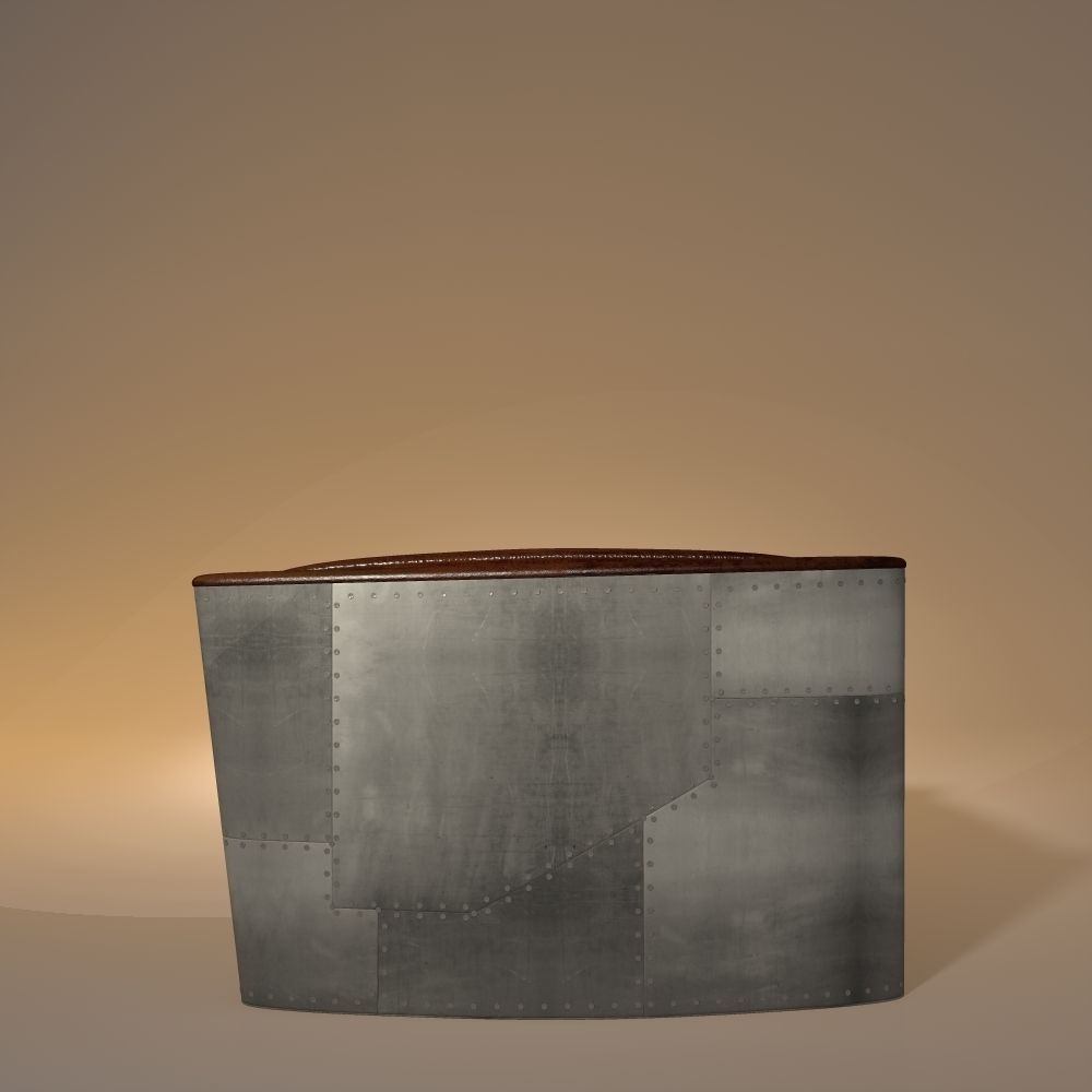 aviator Ottoman 3D model | CGTrader