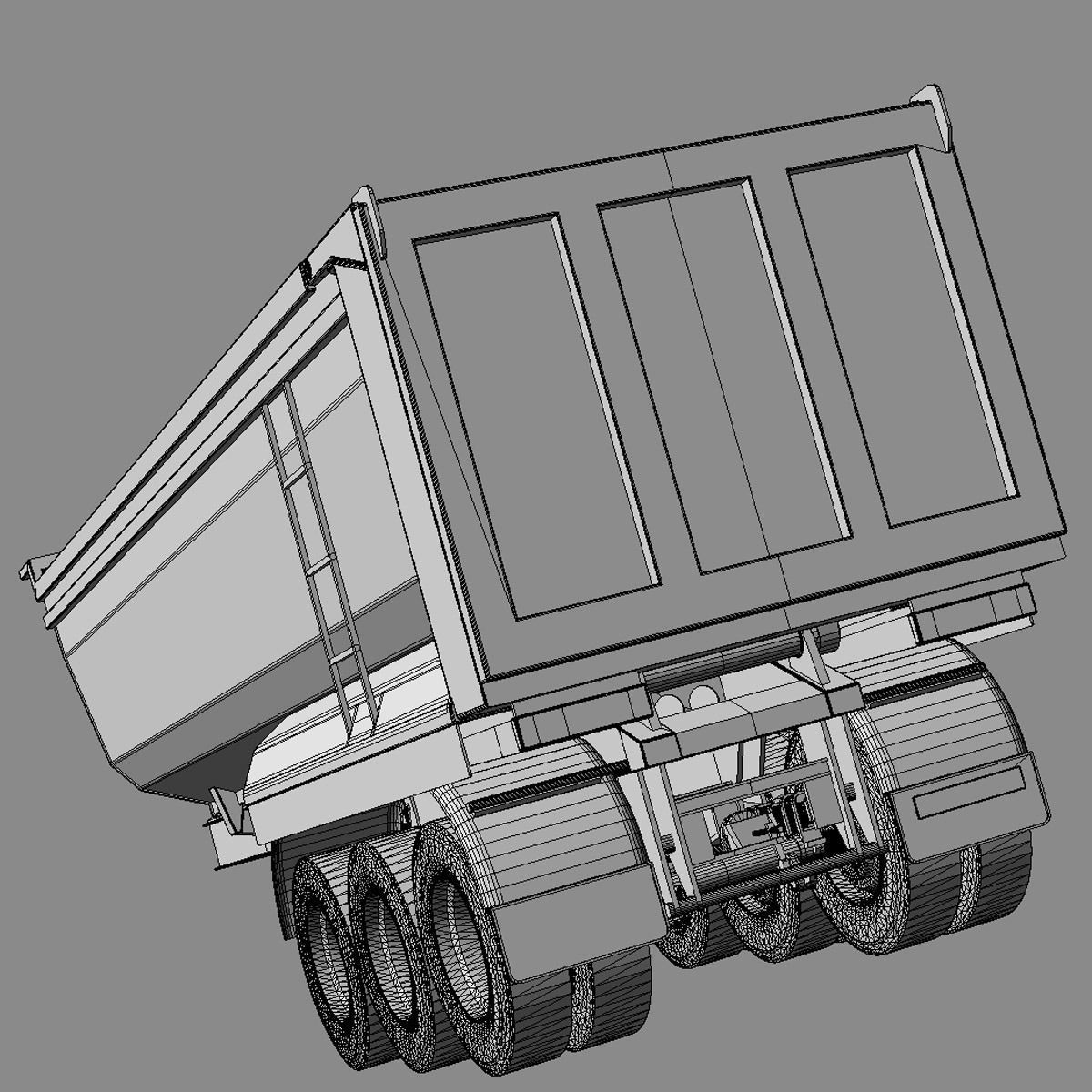 Tipper Semitrailer 3D model | CGTrader