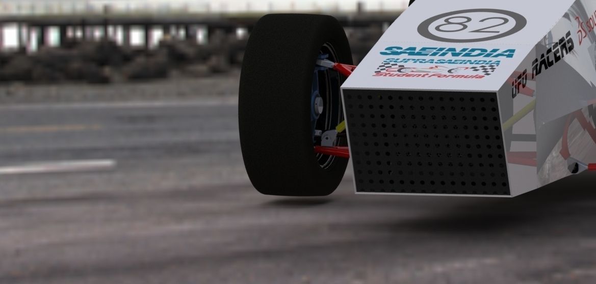 Formula Student India Race Car - Max Optimized 3D model | CGTrader