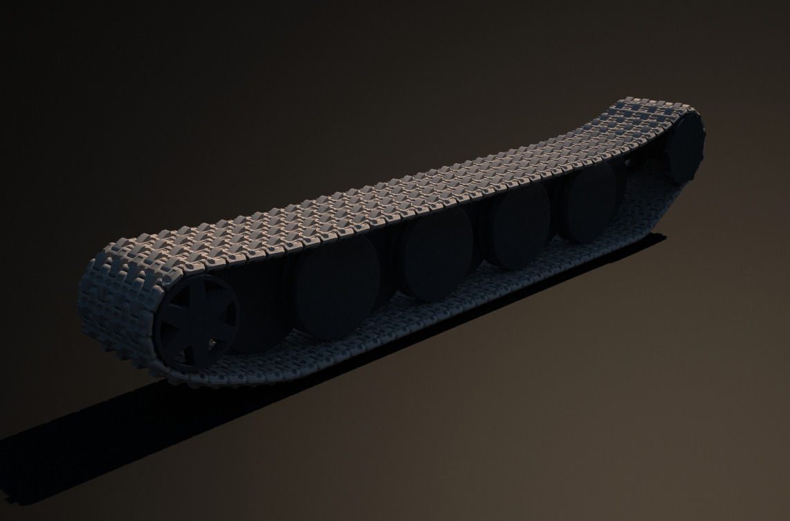 World War 2 tanks tracks free 3D Model MAX OBJ 3DS FBX C4D - CGTrader.com
