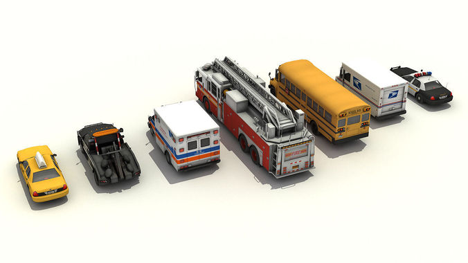 Cars Pack 01 3D Model Game ready - CGTrader.com
