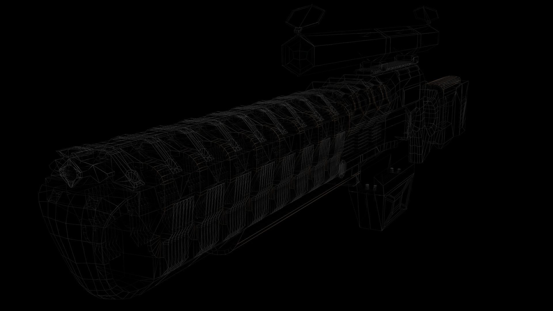 Sci-fi gauss rifle free VR / AR / low-poly 3D model | CGTrader