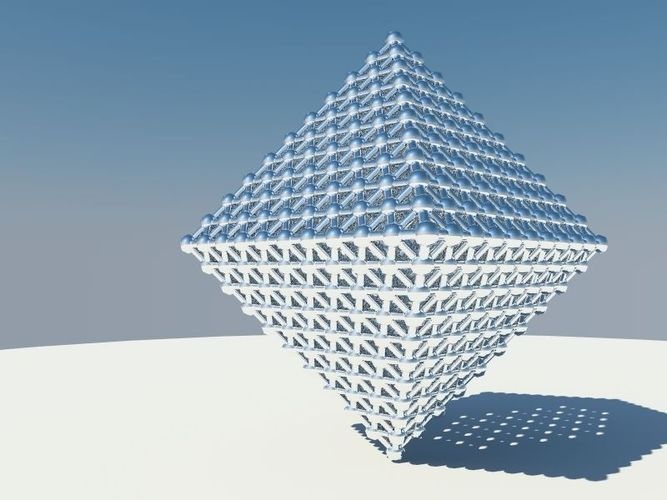 Triangle grid 3D Model .obj .3ds .fbx .c4d .stl - CGTrader.com