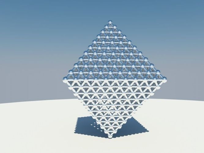 Triangle grid 3D Model .obj .3ds .fbx .c4d .stl - CGTrader.com