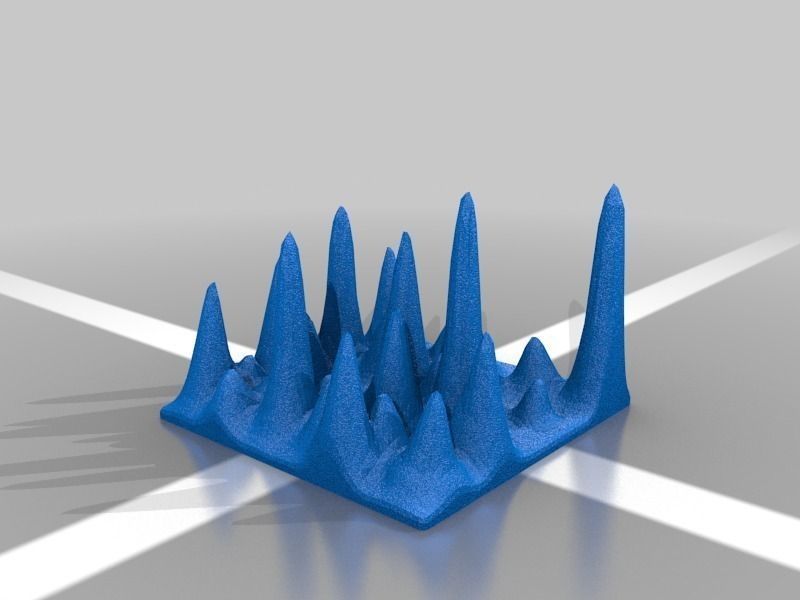 Stalagmites spikes on table free 3D model 3D printable | CGTrader