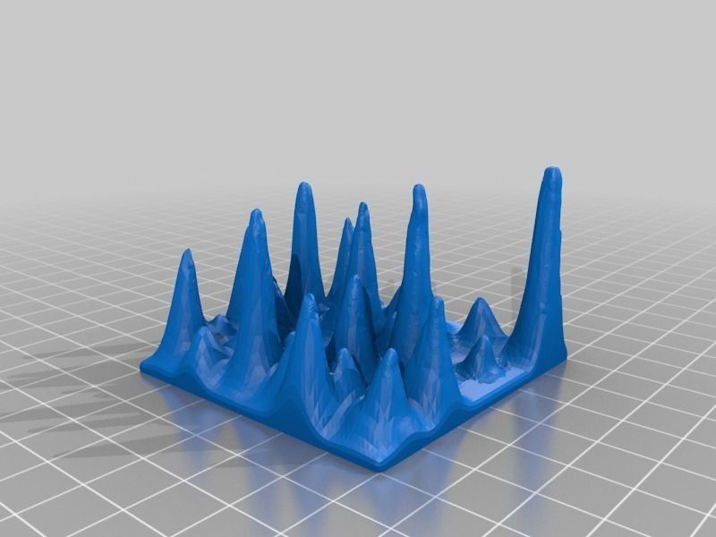 Stalagmites spikes on table free 3D model 3D printable | CGTrader