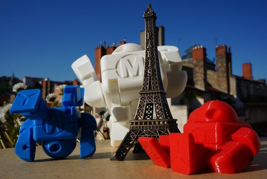 Maker Faire Robot Action Figure Single File free 3D model 3D printable ...