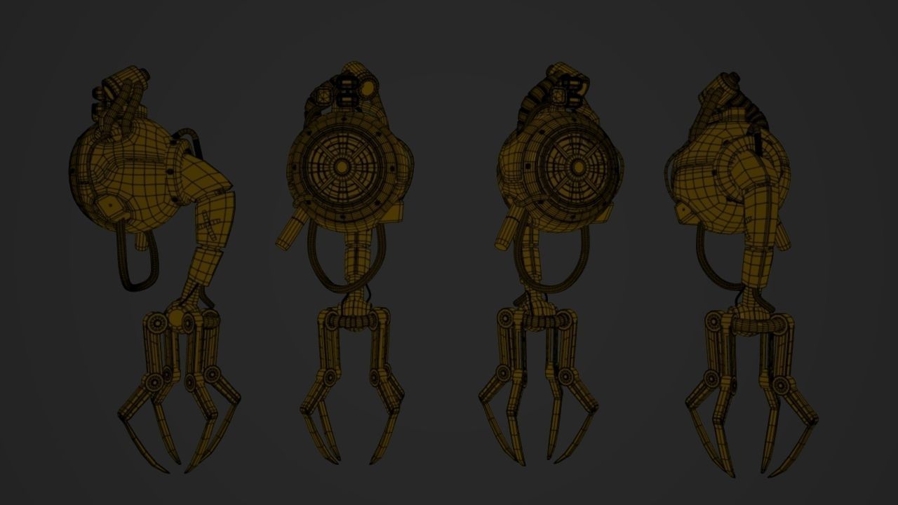 simple mecha design 3D model | CGTrader