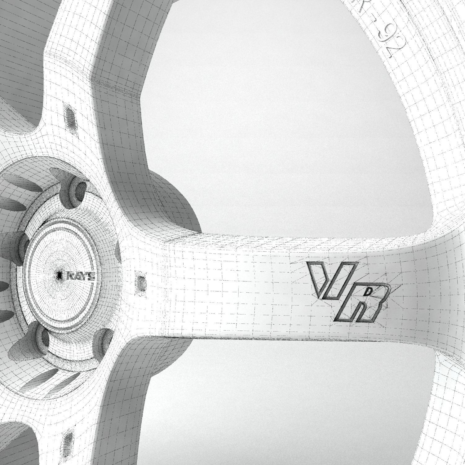 Rays TH3 VR Forged automotive -RIM ONLY- 3D model | CGTrader