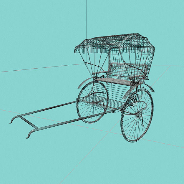 Rickshaw 3D model | CGTrader