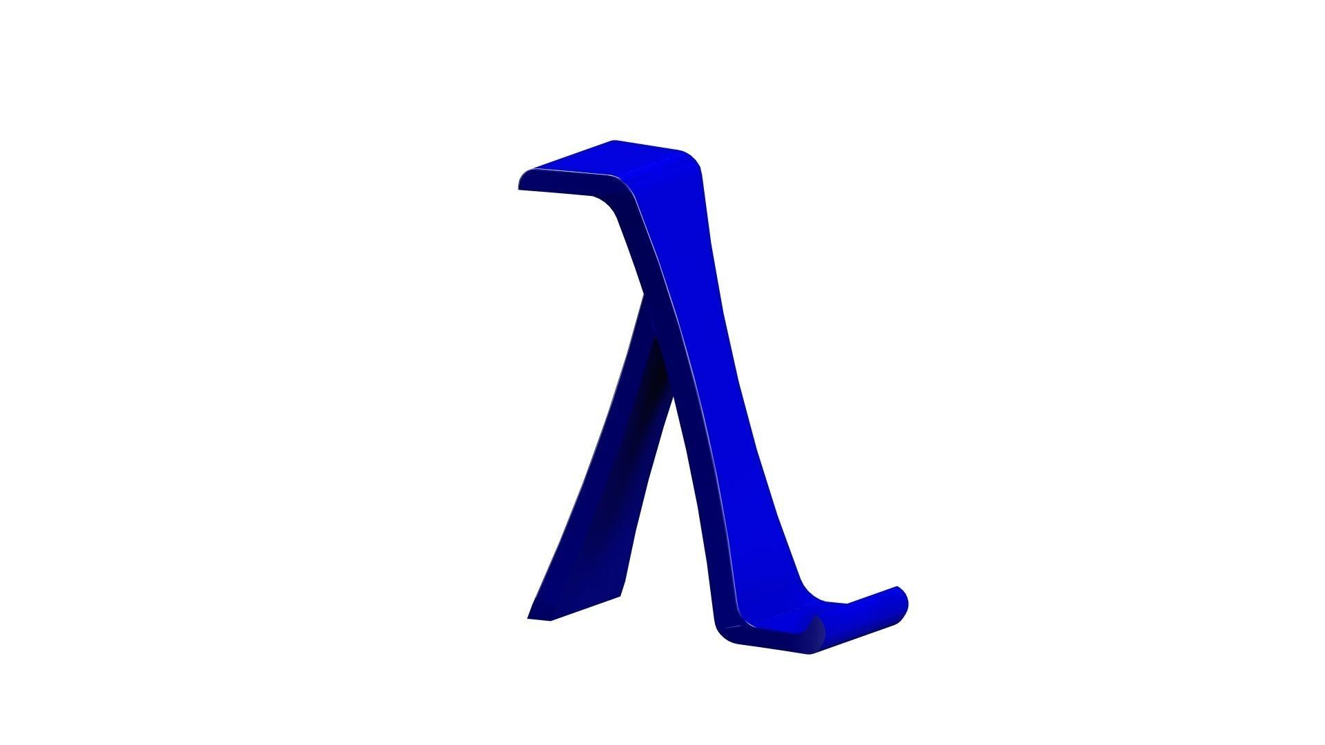Lambda Phone Stand 3D model 3D printable | CGTrader