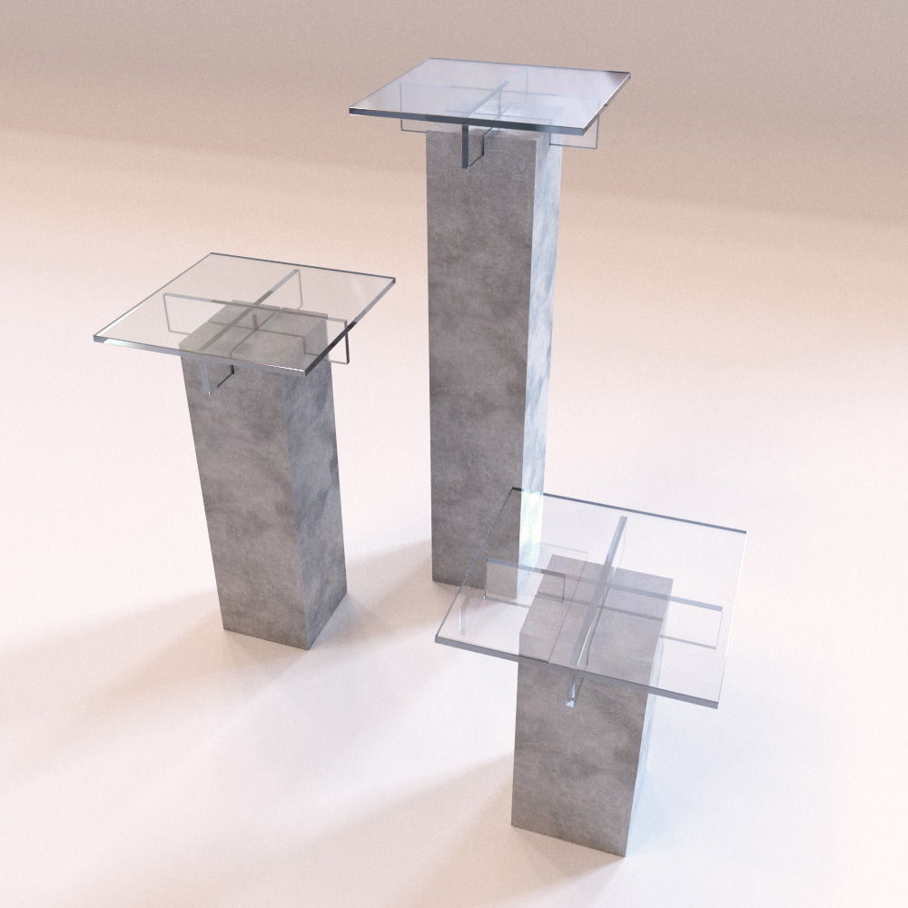 3D model Roche Bobois - Small furniture Tenere stools VR / AR / low ...