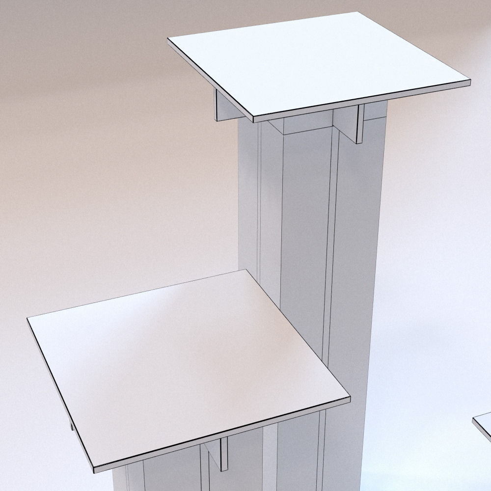 3D model Roche Bobois - Small furniture Tenere stools VR / AR / low ...