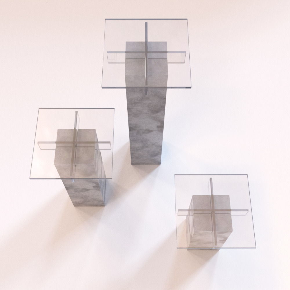 3D model Roche Bobois - Small furniture Tenere stools VR / AR / low ...