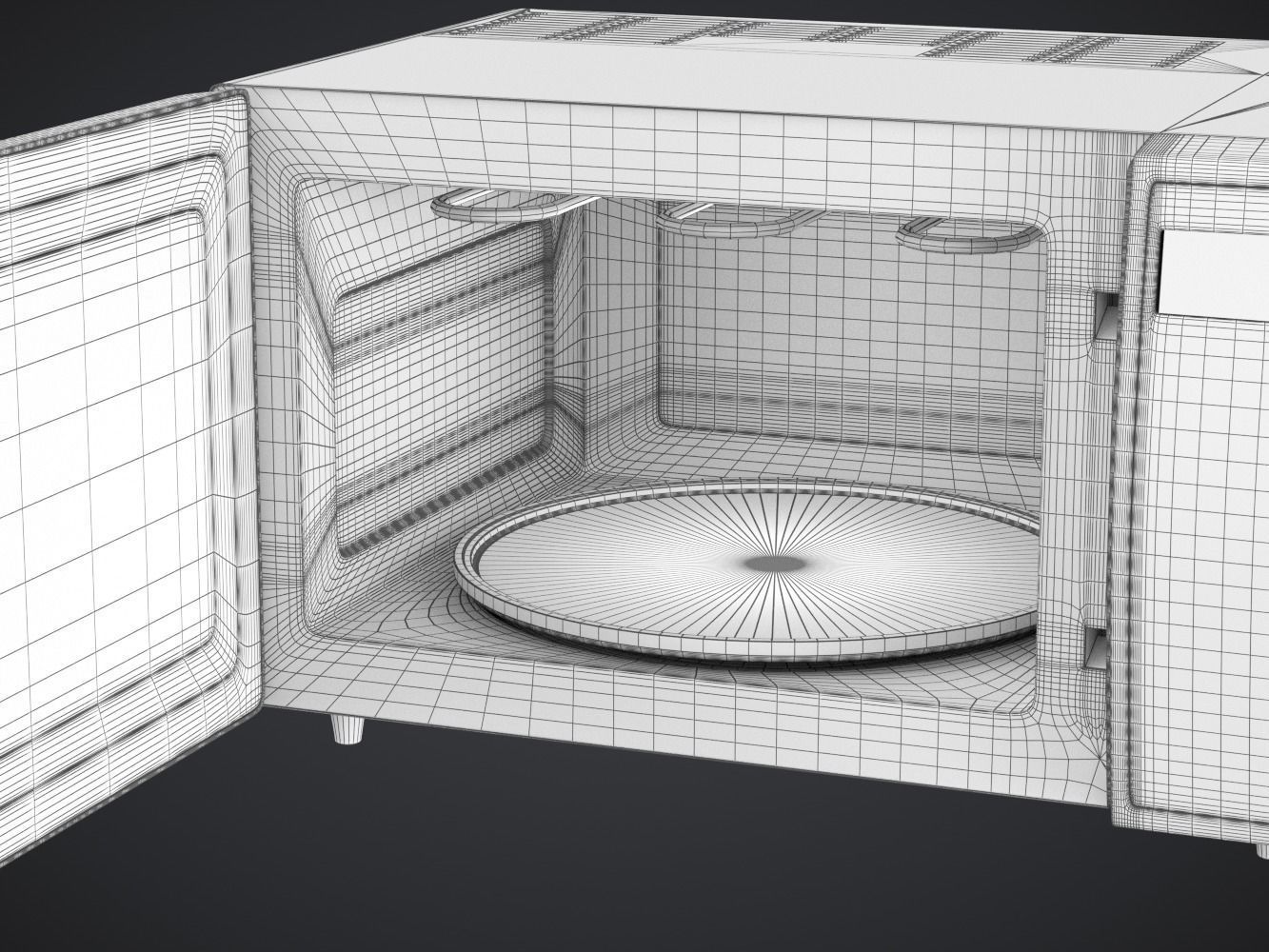 Microwave Oven 3D model rigged | CGTrader