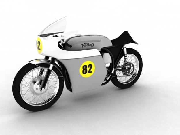 Norton Racer 1960 3D model | CGTrader