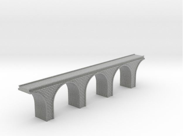 N Scale Arch Bridge Triple Single Track 1-... 3D Model 3D printable ...